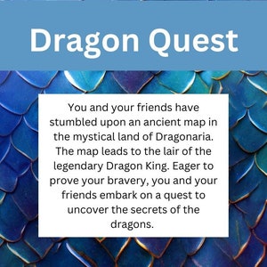 Dragon Quest Kids Escape Room: Printable Puzzle Game (ages 7-12) - Etsy