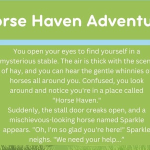 Escape Room for Kids - Horse Haven Adventure - Ages 7-12 - Etsy