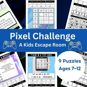 Escape Room for Kids - Pixel Challenge - Gaming Escape Room - Ages 7-12 ...