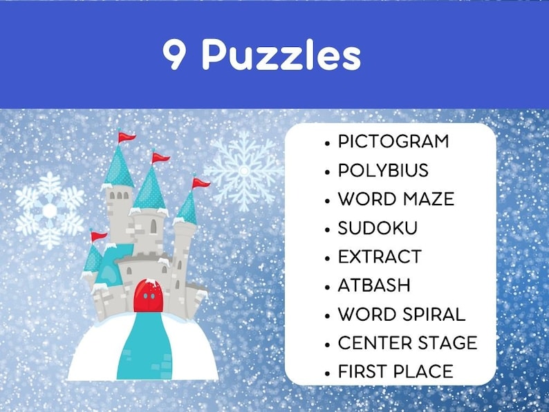 Kids Escape Room - Winter Escape Room - Etsy