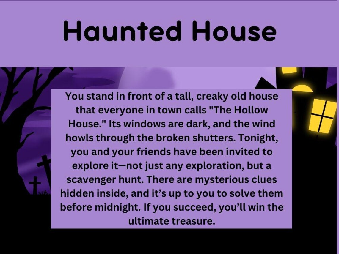 Kids Scavenger Hunt - Haunted House Scavenger Hunt - Home Edition ...