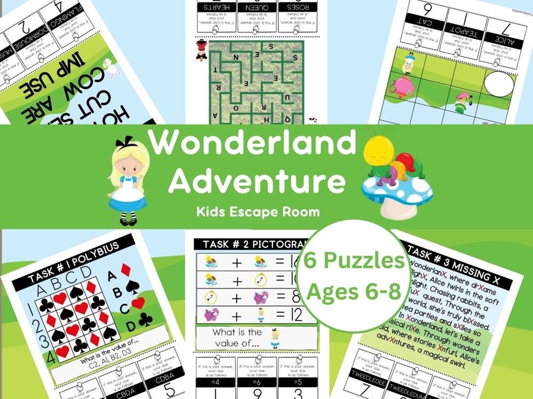 Escape Room for Kids - Wonderland Adventure - Alice in Wonderland ...