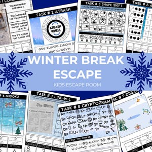 Escape Room for Kids - Winter Break Escape - Ages 7-12 - Etsy