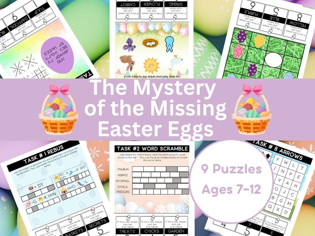 Escape Room for Kids - the Mystery of the Missing Easter Eggs - Easter ...