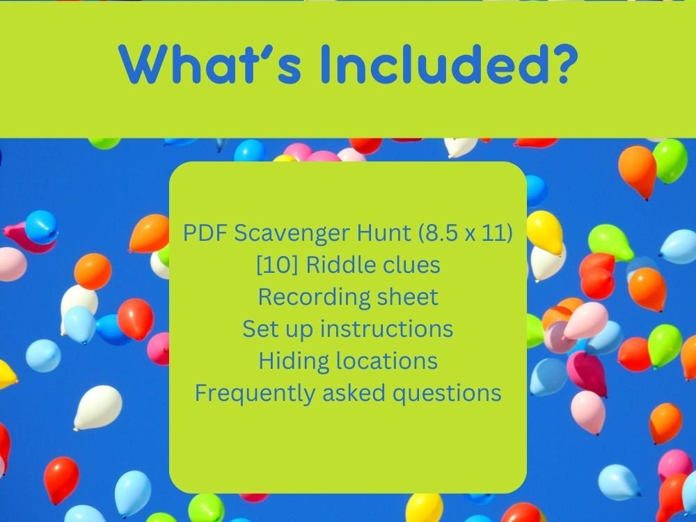 Birthday Scavenger Hunt for Kids - Enchanted Birthday Hunt - Ages 6-13 ...