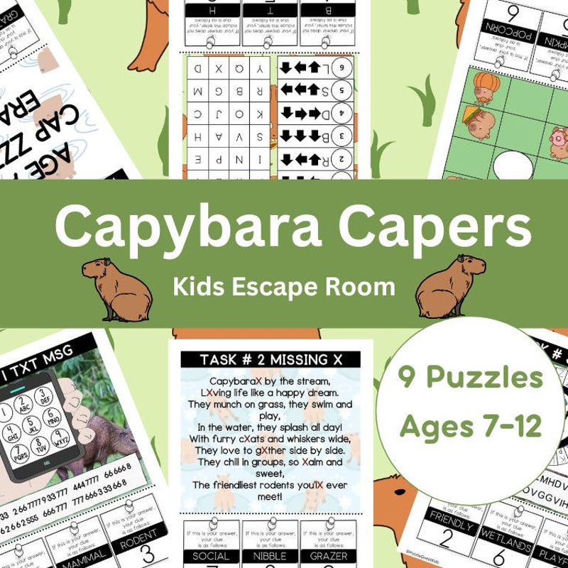 Capybara Kit Kid - Etsy