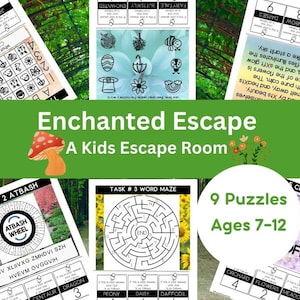 Escape Rooms for Kids - Enchanted Escape - Ages 7-12 - Etsy
