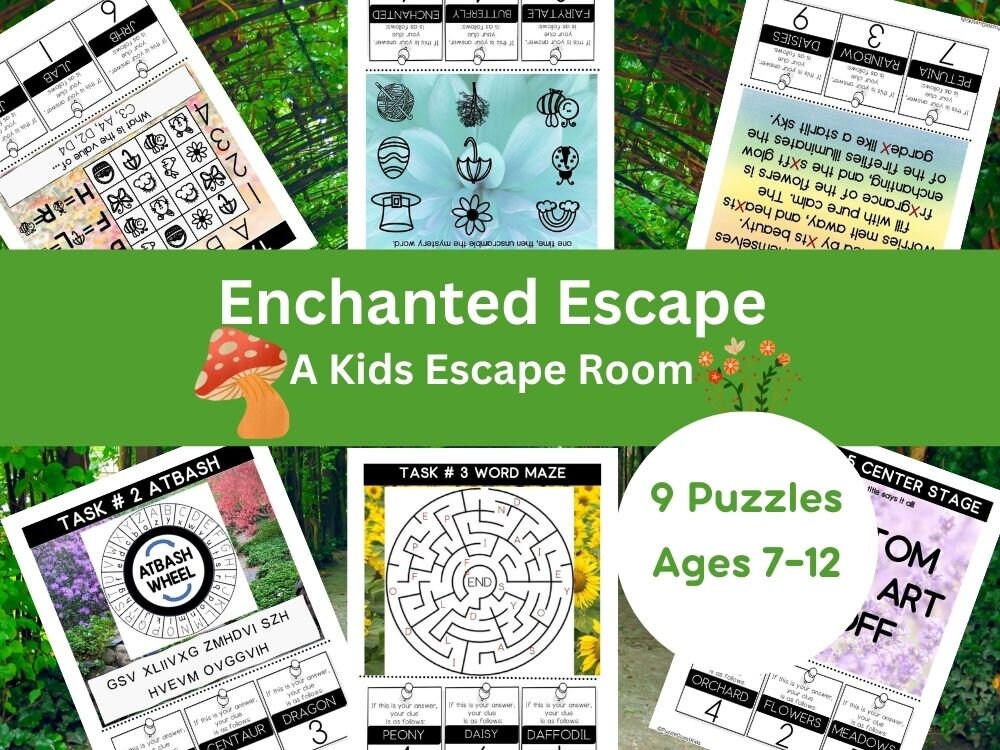 Escape Rooms for Kids - Enchanted Escape - Ages 7-12 - Etsy