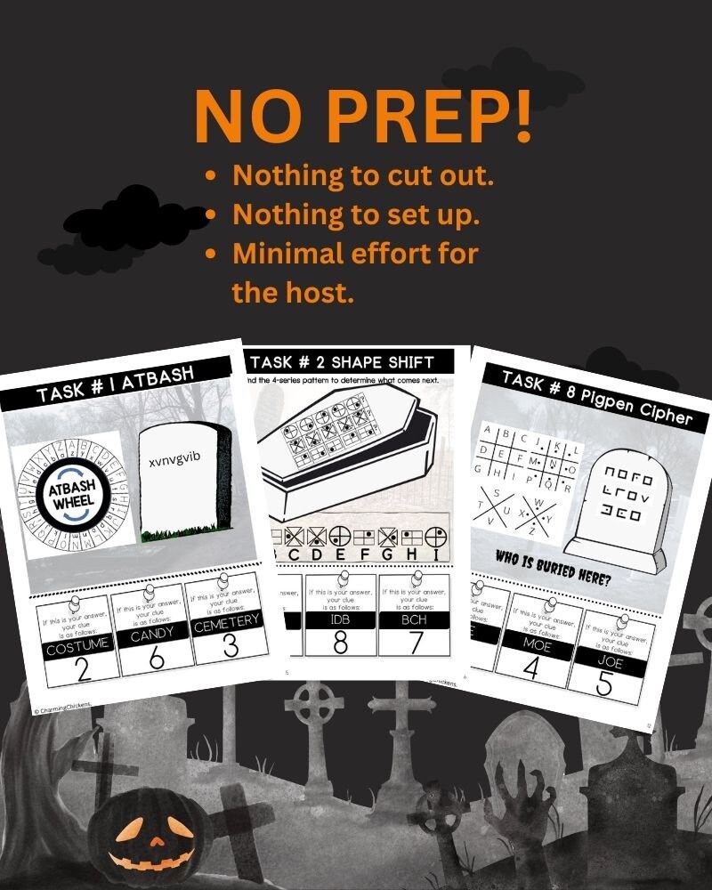 Escape Room for Kids - Haunted Graveyard Escape Room - Printable Kids ...