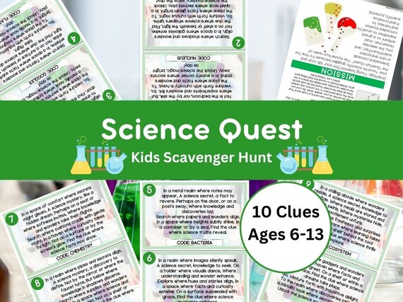 Science Scavenger Hunt For Kindergarten