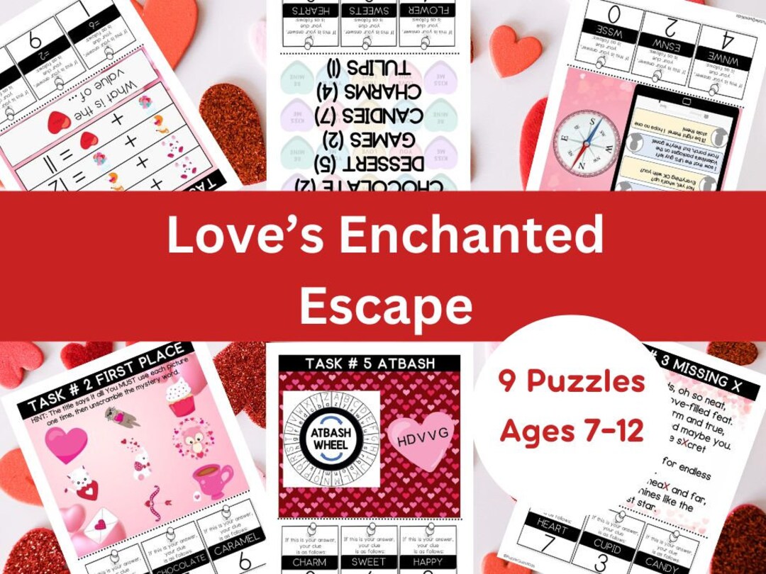 Escape Room for Kids - Love's Enchanted Escape - Valentine's Day Escape ...