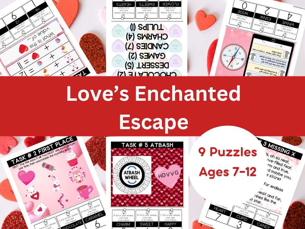 Escape Room for Kids - Love's Enchanted Escape - Valentine's Day Escape ...