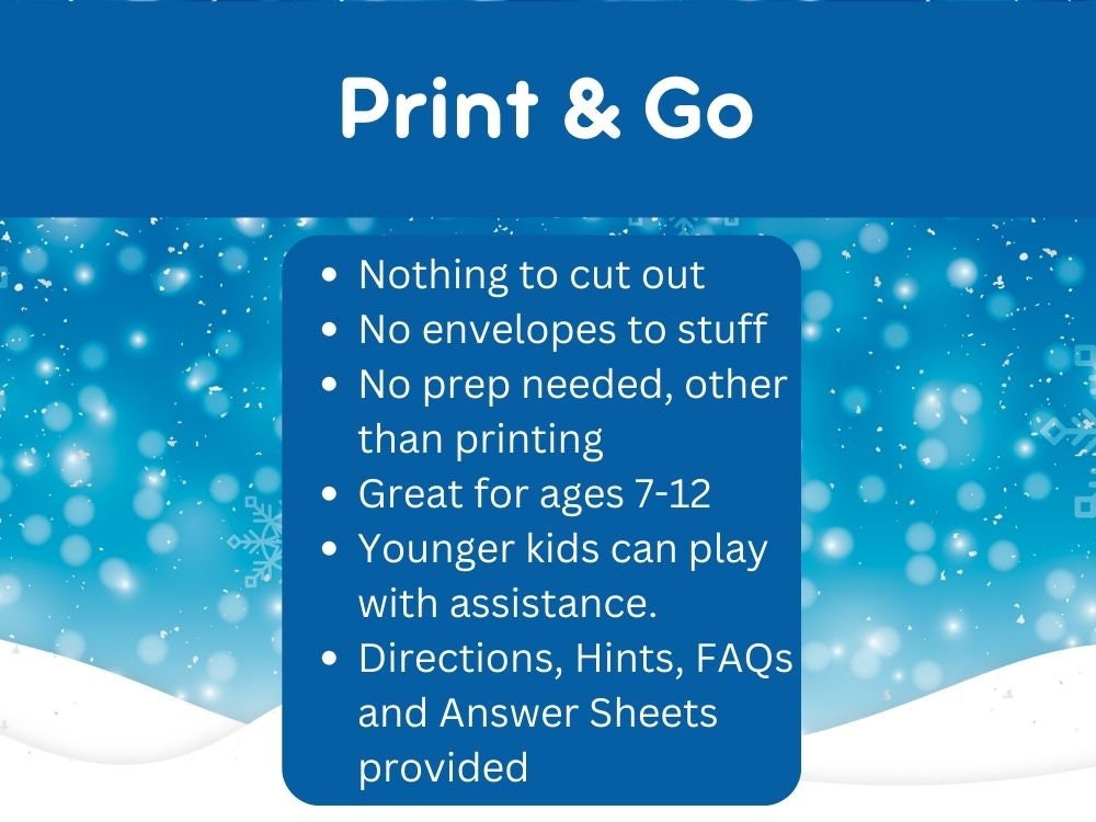 Escape Room for Kids - Winter Break Escape - Ages 7-12 - Etsy