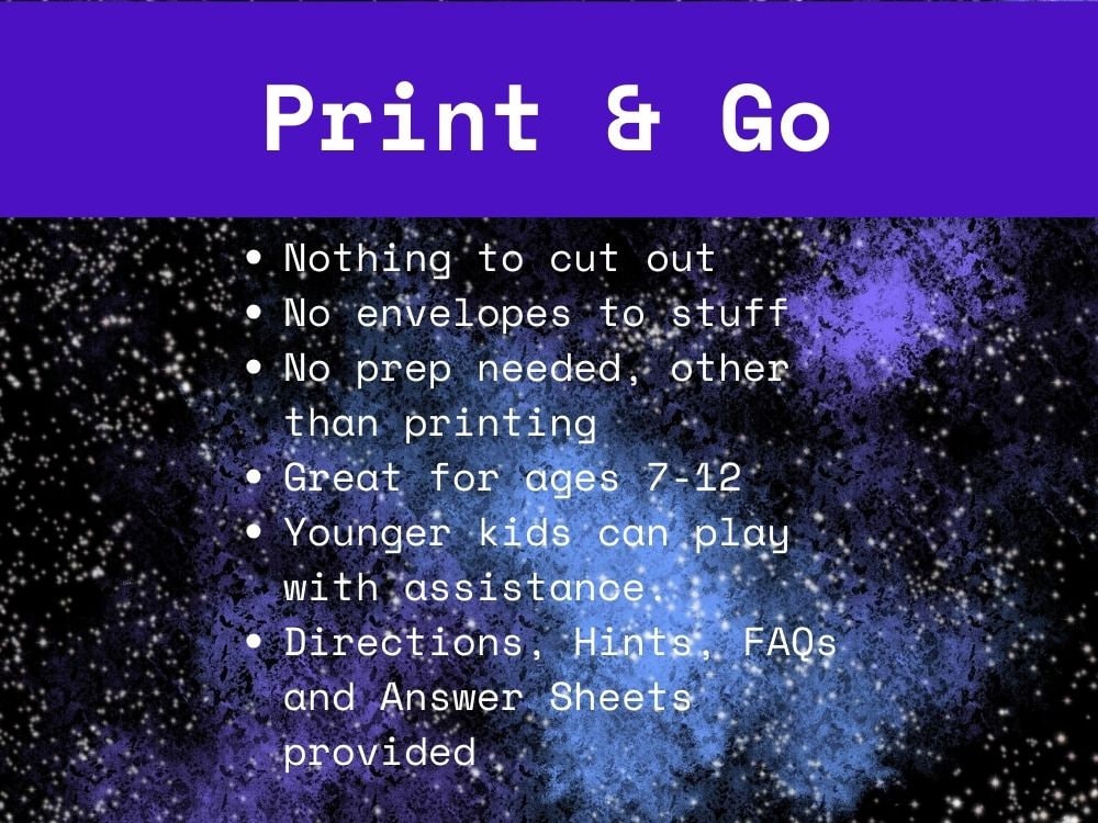 Lost in Space Escape Room: 9 Puzzle Challenges (ages 7-12) (PDF ...