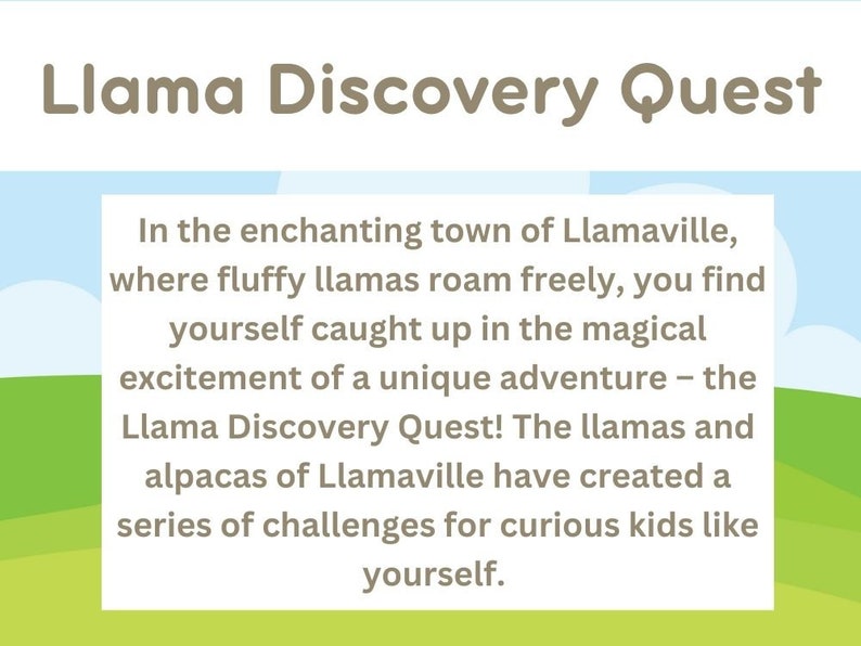 Escape Room for Kids - Llama Discovery Quest - Llama Escape Room ...