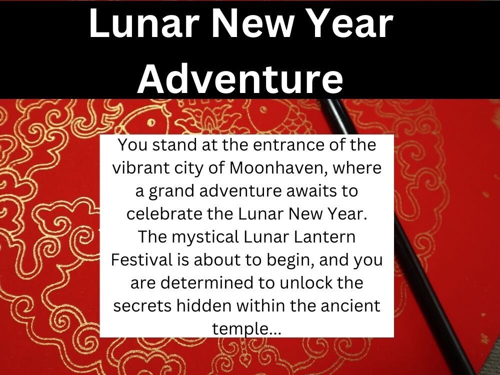 Escape Room for Kids - Lunar New Year Adventure - Chinese New Year ...