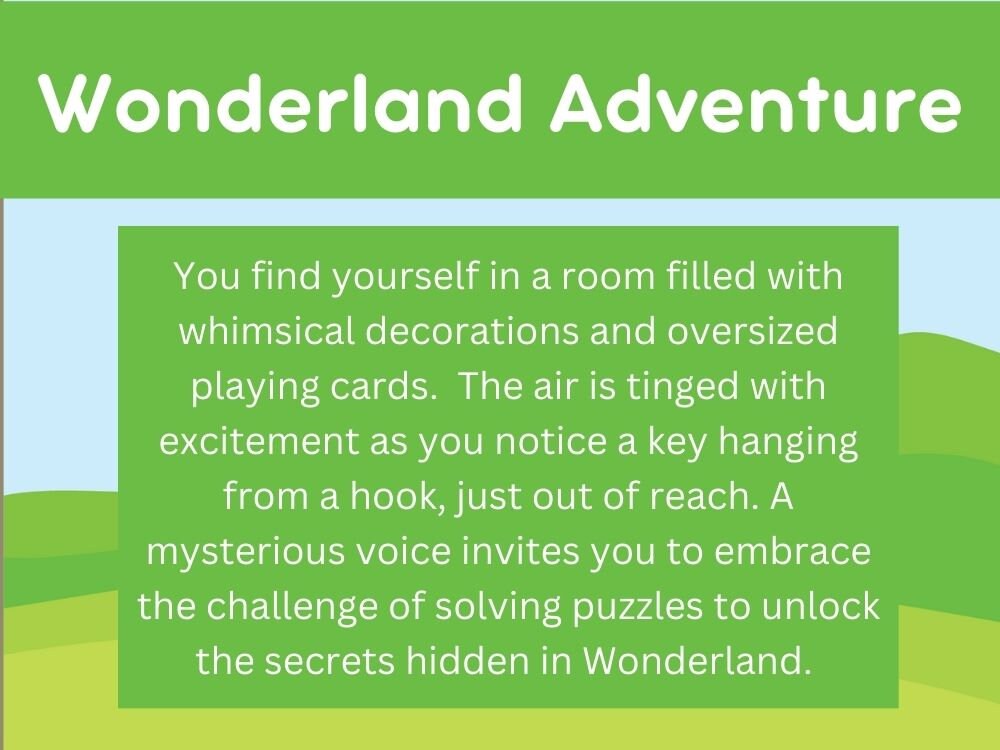 Escape Room for Kids - Wonderland Adventure - Alice in Wonderland ...