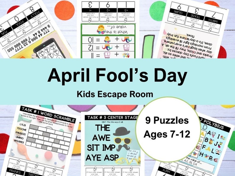 Escape Room for Kids - April Fool's Day Escape Room - Kids Escape Room ...