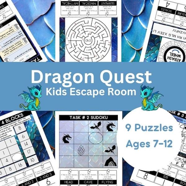 Escape Room Printable - Etsy