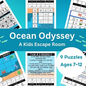 Escape Room for Kids - Ocean Odyssey - Ages 7-12 - Etsy