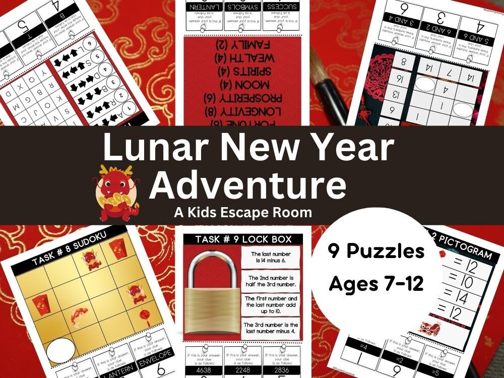 Escape Room for Kids - Lunar New Year Adventure - Chinese New Year ...