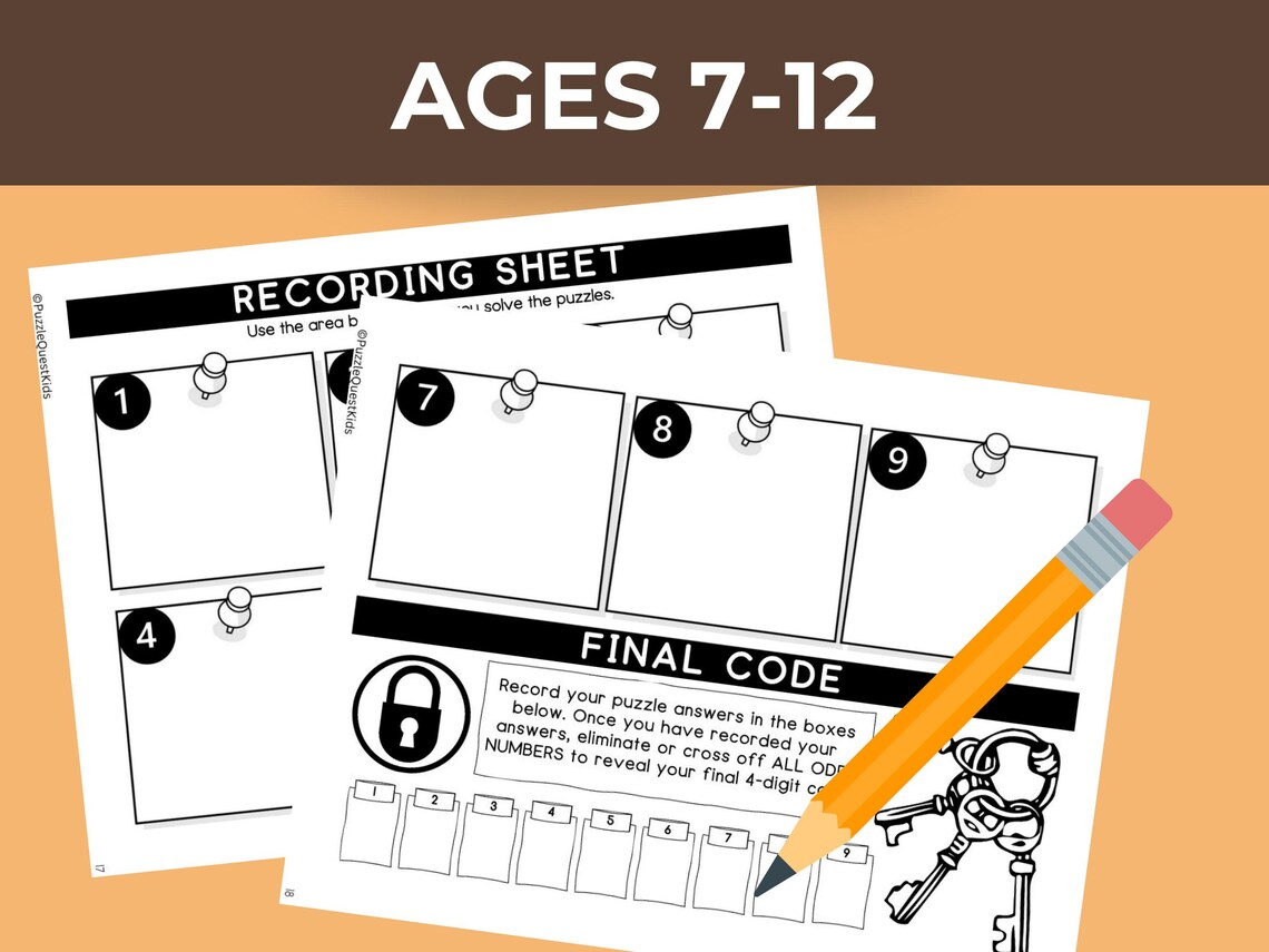 Thanksgiving Escape Room Game: Kids 7-12 (PDF Download) - Etsy