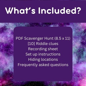 Space Scavenger Hunt for Kids - Galactic Expedition Quest - Ages 6-13 ...