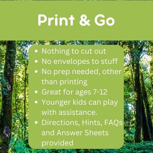 Ellie's Jungle Adventure Escape Room Kit: Ages 6-10 (PDF Download) - Etsy