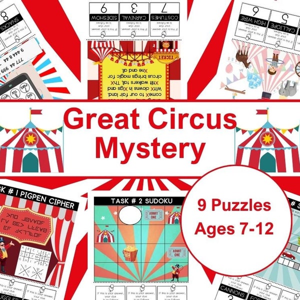 Circus Printables - Etsy