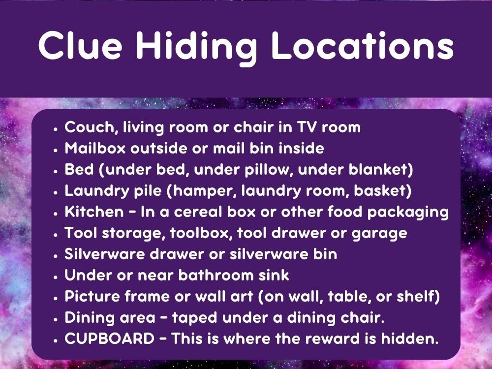 Space Scavenger Hunt for Kids - Galactic Expedition Quest - Ages 6-13 ...