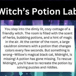 Escape Room for Kids - Witch's Potion Lab - Printable Escape Room ...