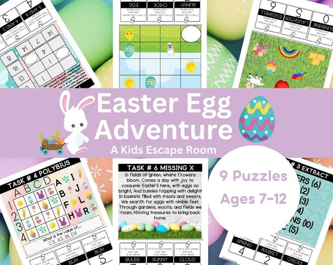 The Enchanted Candy Vault Escape Room Printable Puzzles 6&up Instant ...