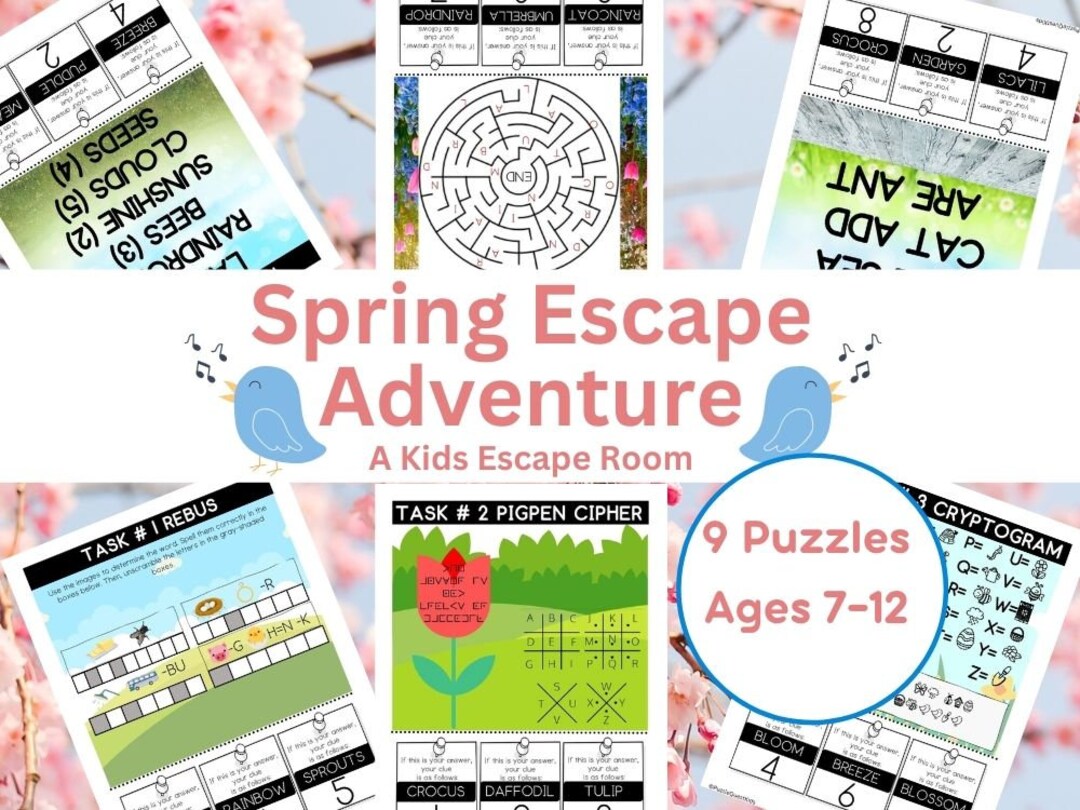 Escape Room for Kids - Spring Escape Adventure - Kids Escape Room ...