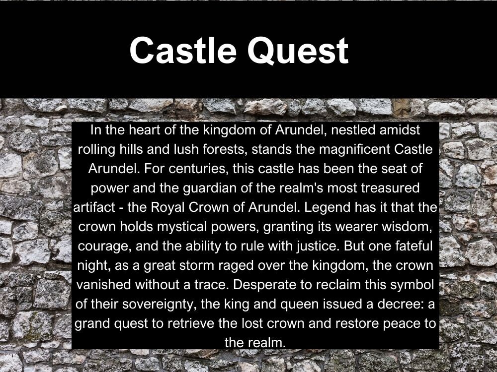Escape Room for Kids - Castle Quest - Medieval Castle Escape Room ...
