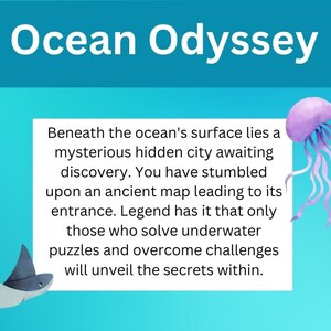Escape Room for Kids - Ocean Odyssey - Ages 7-12 - Etsy