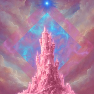 Crystal Castle 5 Pack Digital Download Surreal Collage Art PNG - Etsy