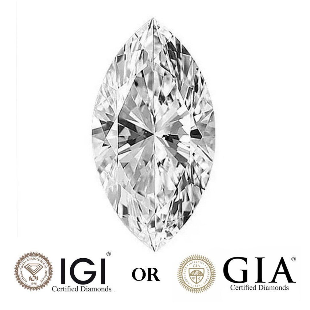 0.70 Ct Marquise Lab Grown Diamond: E Color, VVS2 Clarity, IGI ...