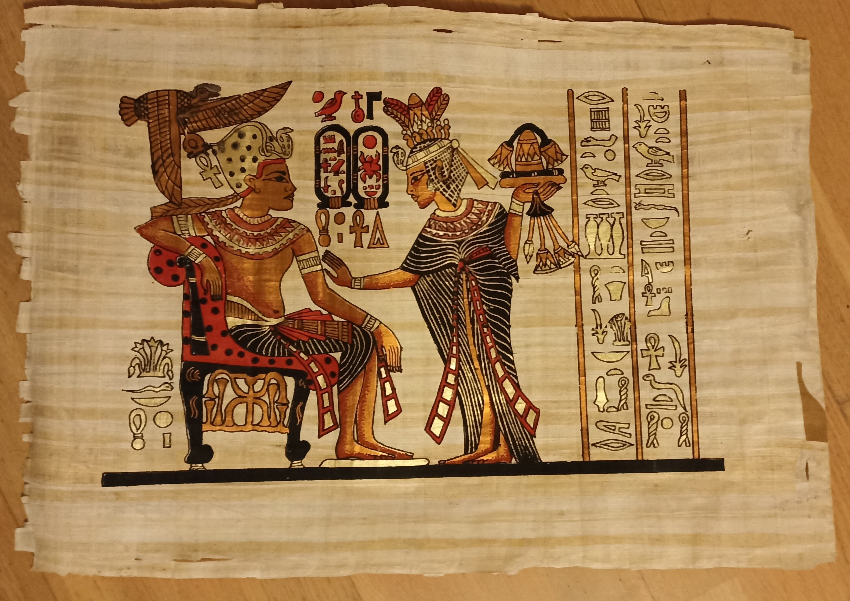 Authentic Egyptian Hand Painted Papyrus - Etsy