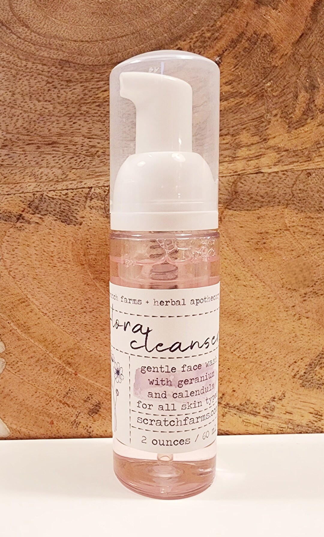 Botanical Flora Cleanser Flowers Calendula Geranium Face Wash Farms ...