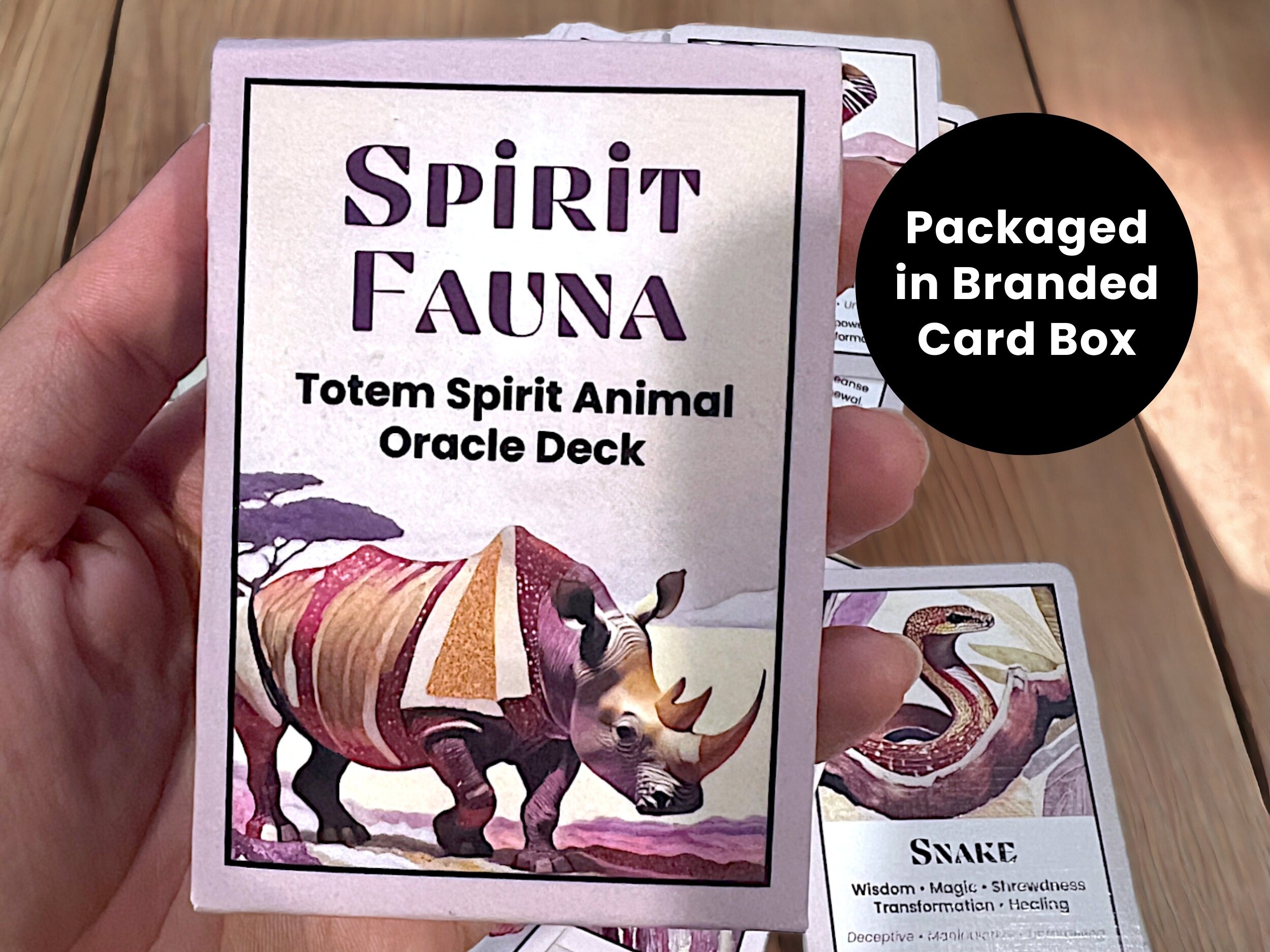 Spirit Fauna Oracle Deck 72 Spirit Animal Oracle Cards With Storage Box Totem Animal Oracle Deck ...