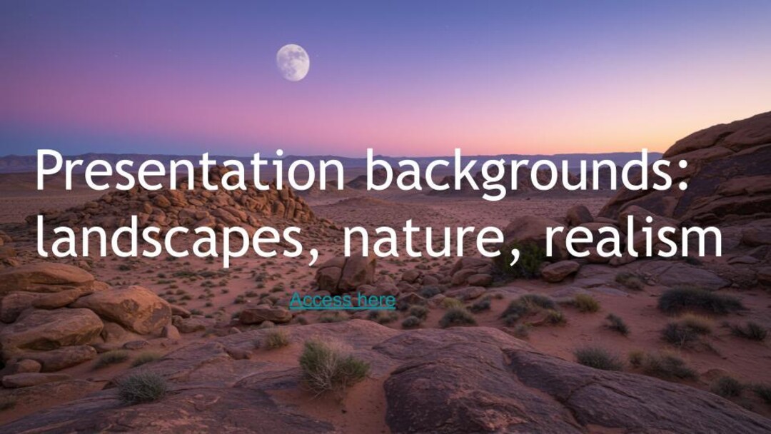 Landscape Google Slides Template - Nature Presentation Backgrounds ...
