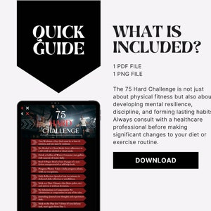 75 Day Hard Fitness Challenge, Workout Plan, 75 Day Hard Challenge ...