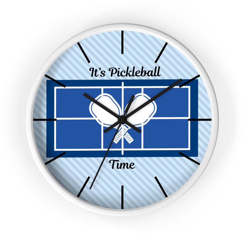 It's Pickleball Time Wall Clock - 3 Colors - Pickleball Fan Gift ...