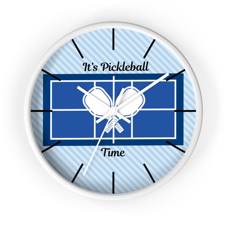 It's Pickleball Time Wall Clock - 3 Colors - Pickleball Fan Gift ...