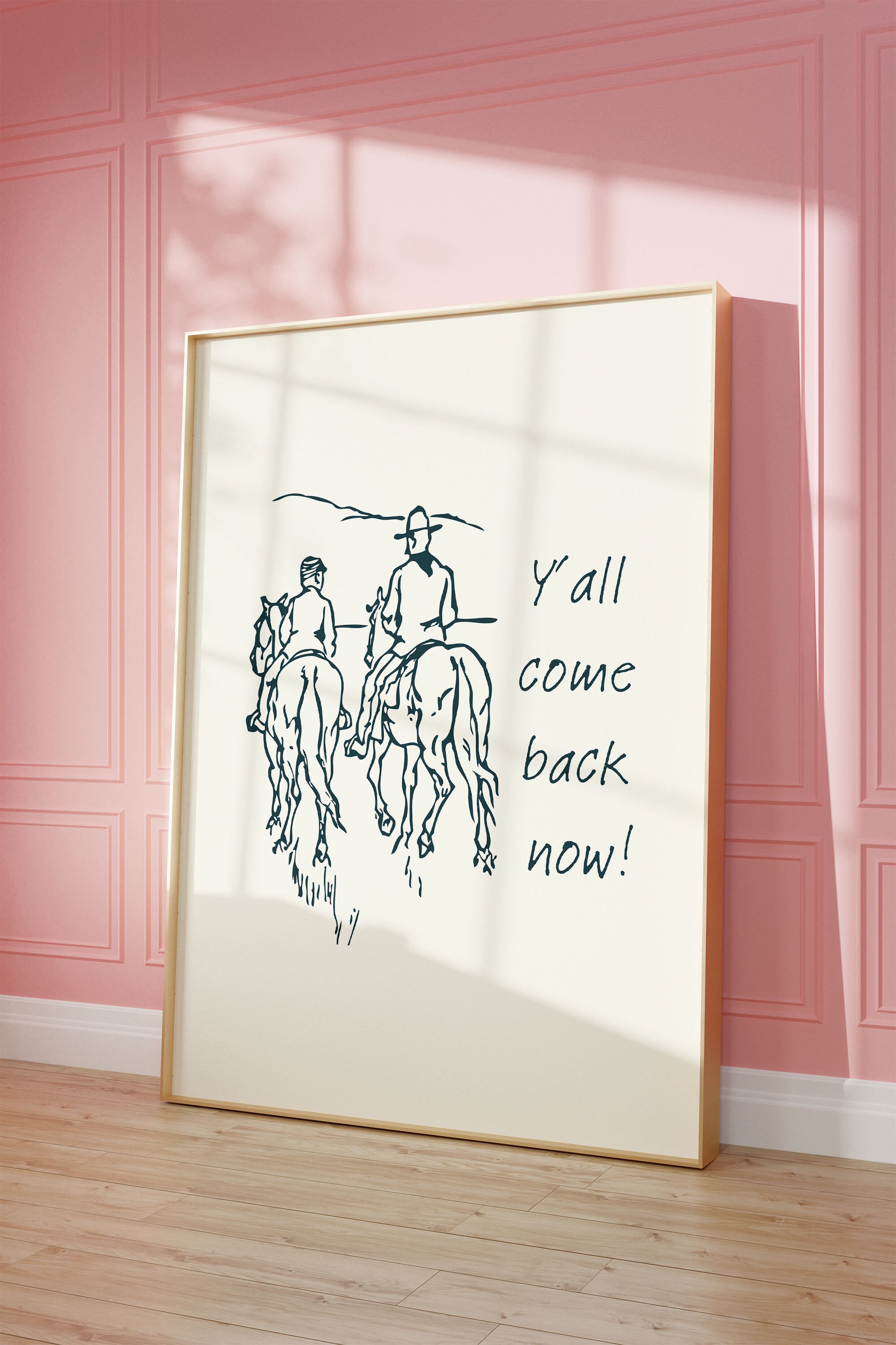 Vintage Goodbye Poster Trendy Living Room Decor Cute Quote Art Western ...