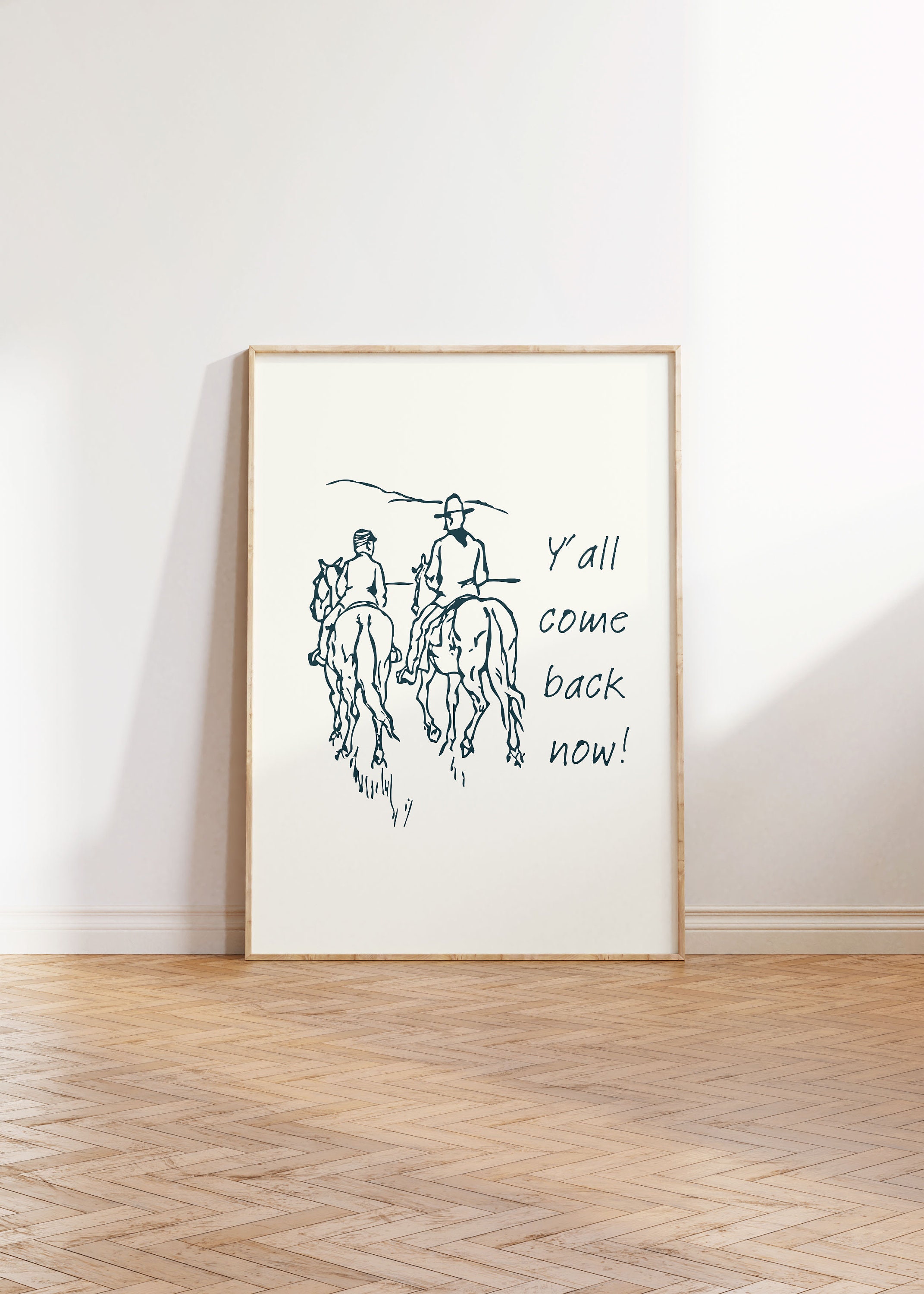 Vintage Goodbye Poster Trendy Living Room Decor Cute Quote Art Western ...