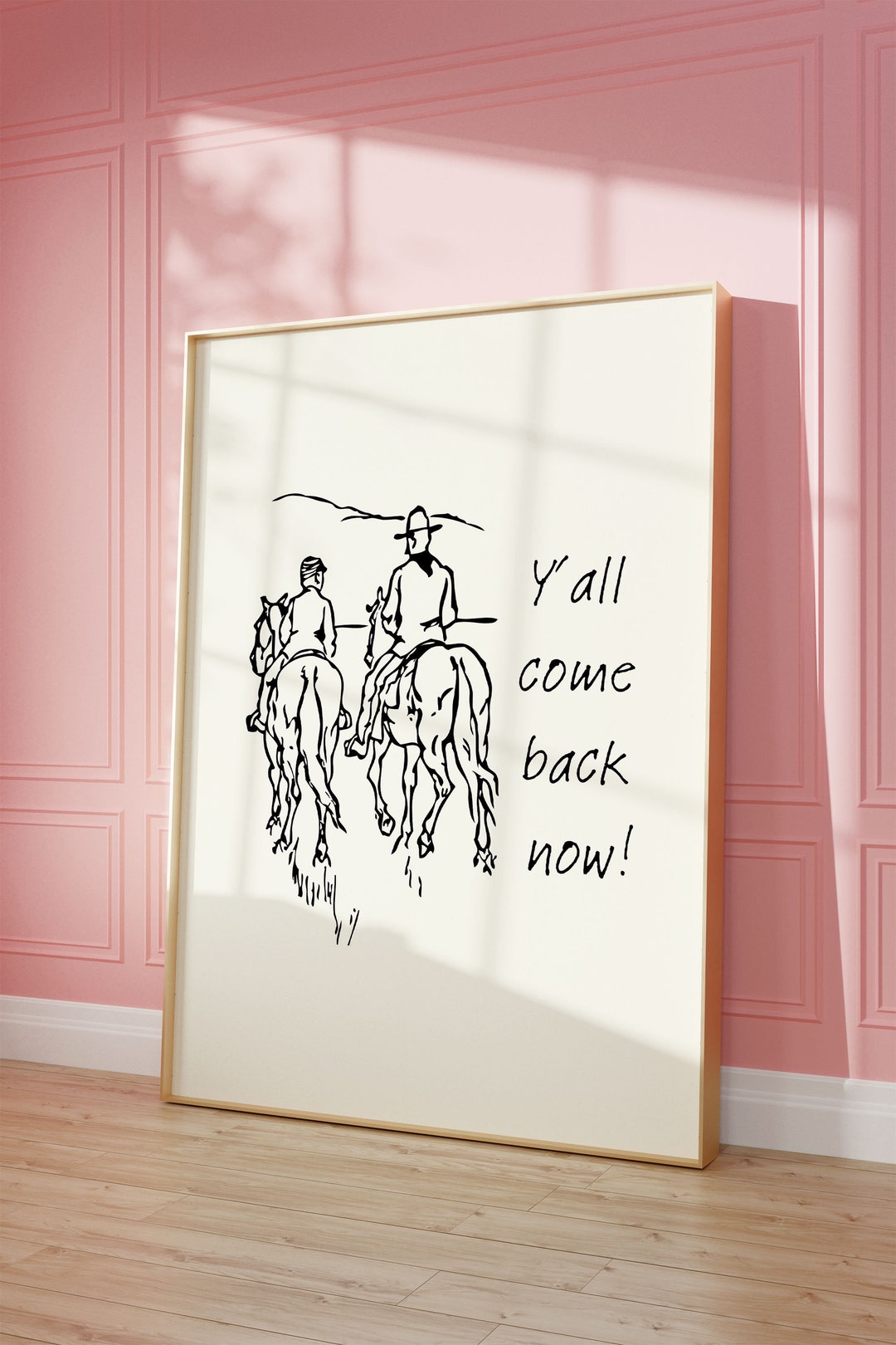 Y'all Come Back Now Print Vintage Poster Trendy Room Decor Cute Quote ...