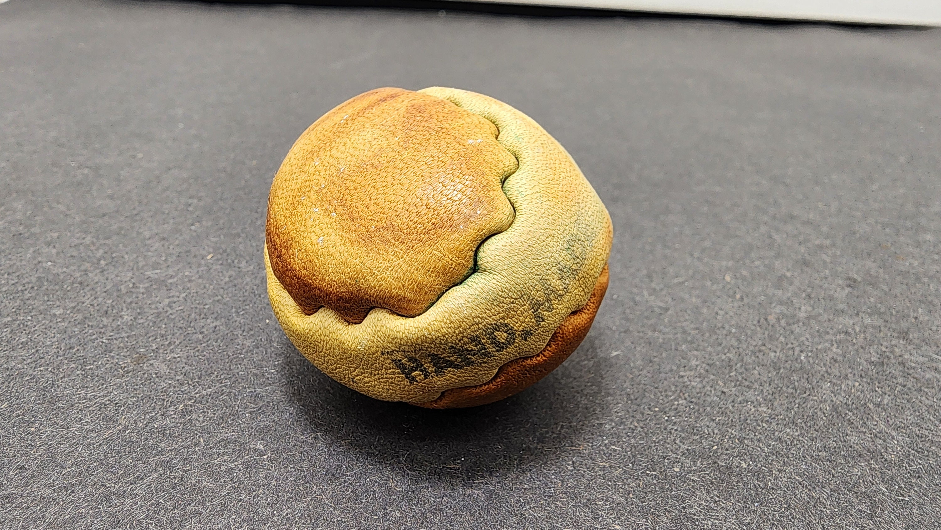 Vintage 1978 FB HAITI Official Footbag Hacky Sack Used Leather Footbag ...