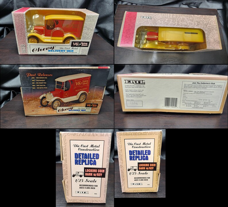 Vintage 1994 - Ertl 1:25 Scale Diecast Bank 1923 Chevy Delivery Van - V ...