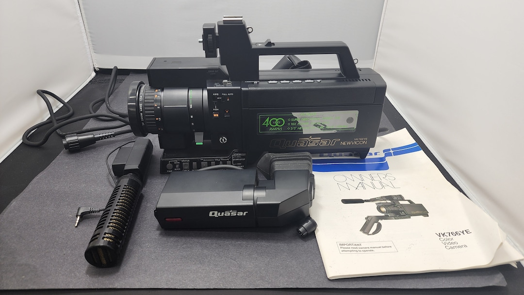 1980s Quasar VK766YE Newvicon VHS Camcorder Used Untested - Etsy